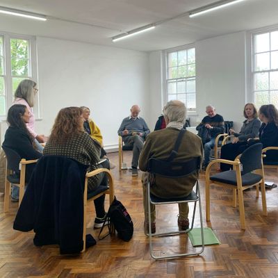 Informal Poetry Feedback Session with Trowbridge Stanza, Drawing ...