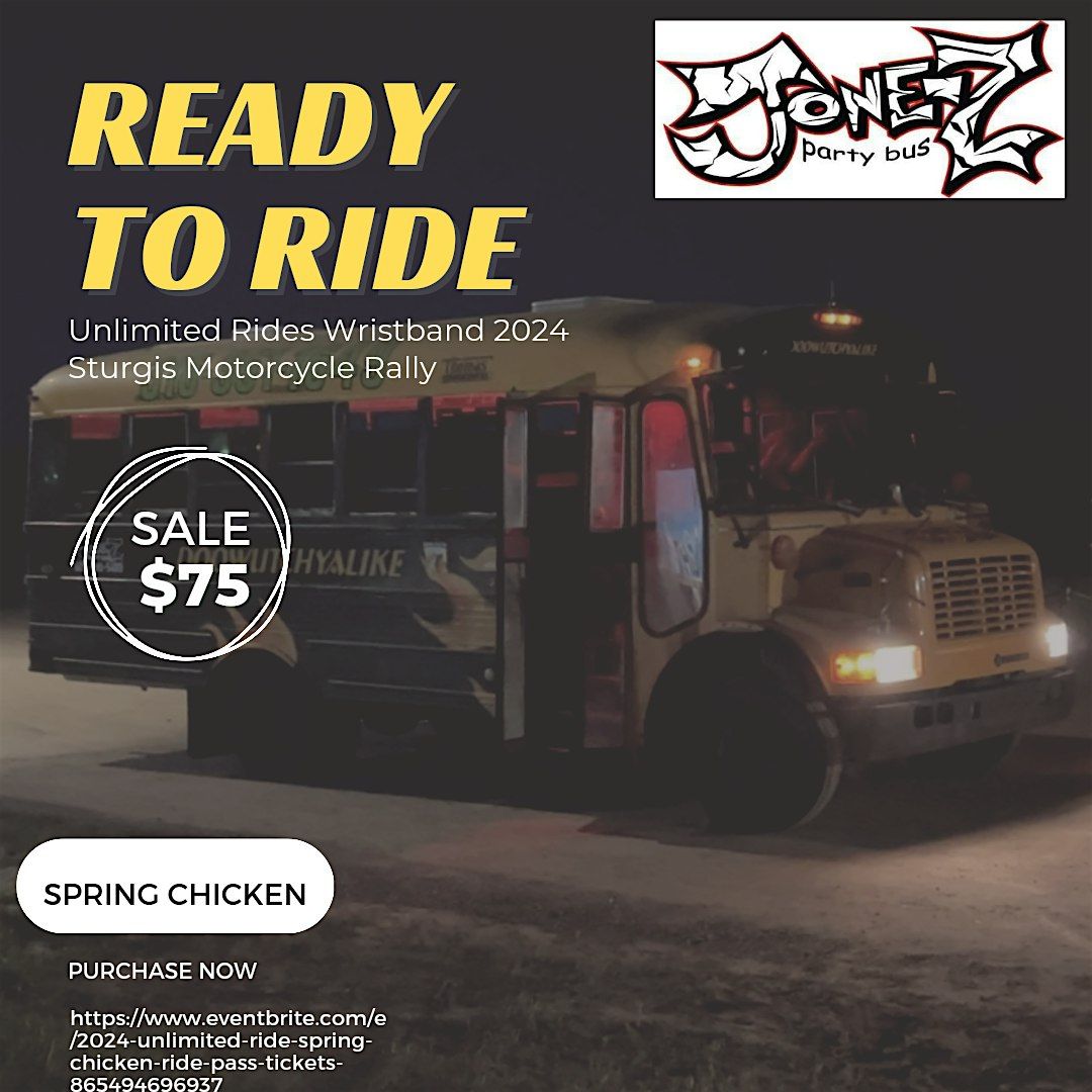 2024 Unlimited Ride Spring Chicken Ride Pass, Sturgis South Dakota, 2 ...