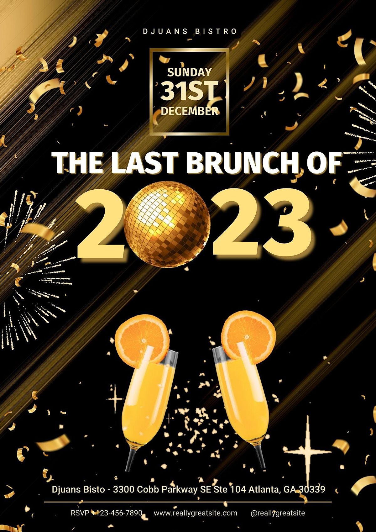 Last Brunch Of 2023 at Djuans New Orleans Bistro, 3300 Cobb Pkwy SE ste ...