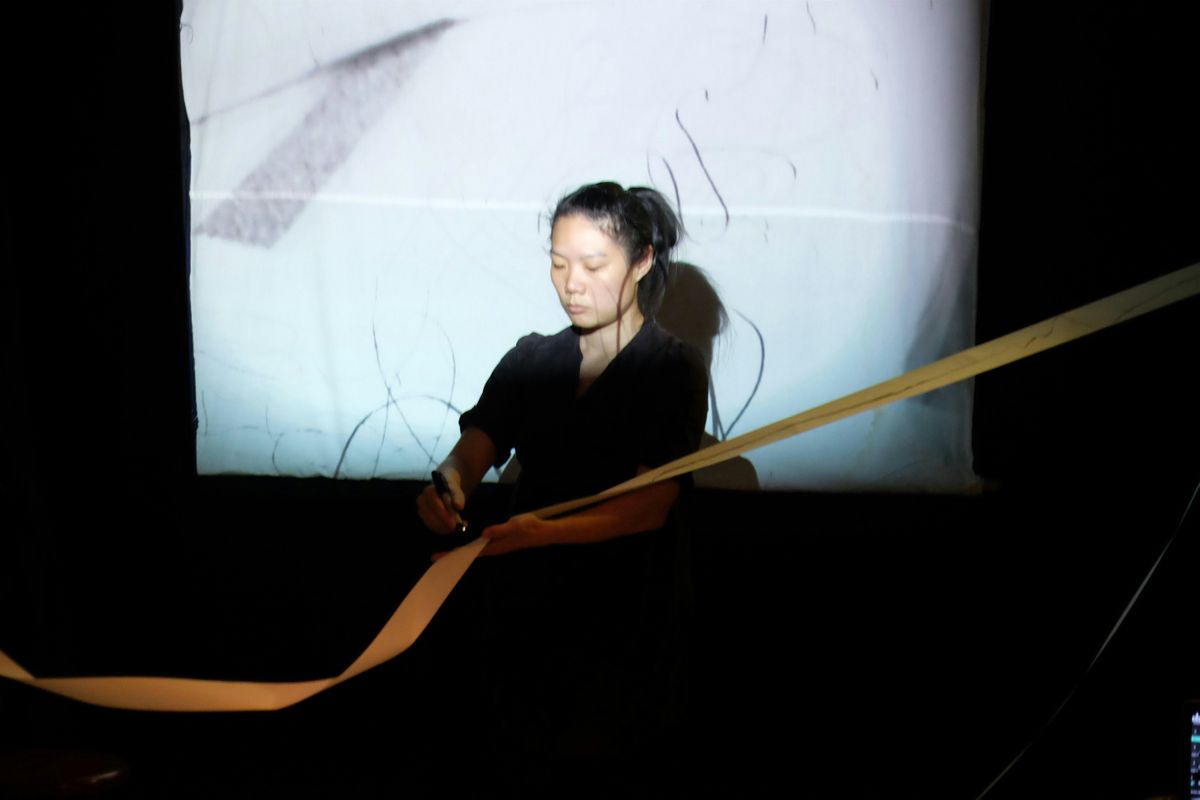 Inside Out, Outside In: Performance drawing by Bettina Fund, Studio ...