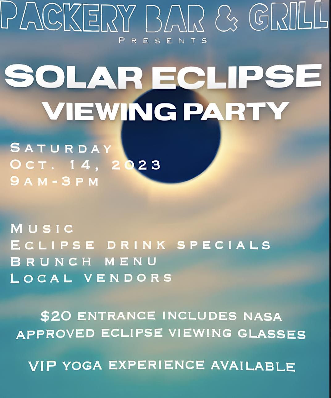Solar Eclipse Viewing Party, Packery Bar and Grill, Corpus Christi, 14 ...