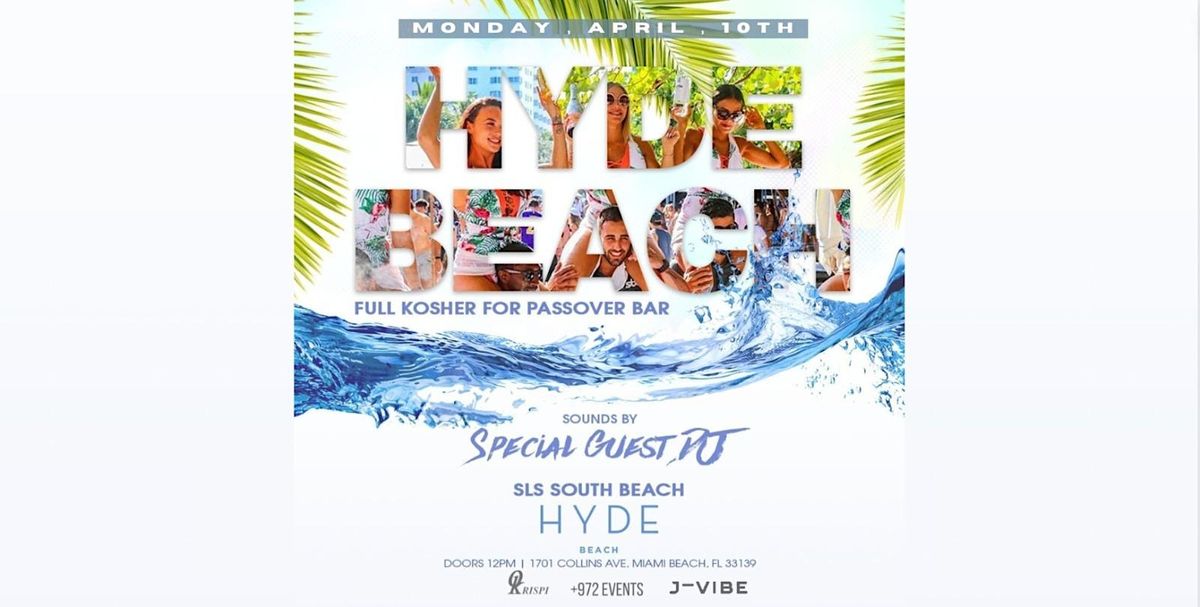 SLS Passover Pool Party 4/10, Hyde pool at SLS South Beach, Miami Beach ...
