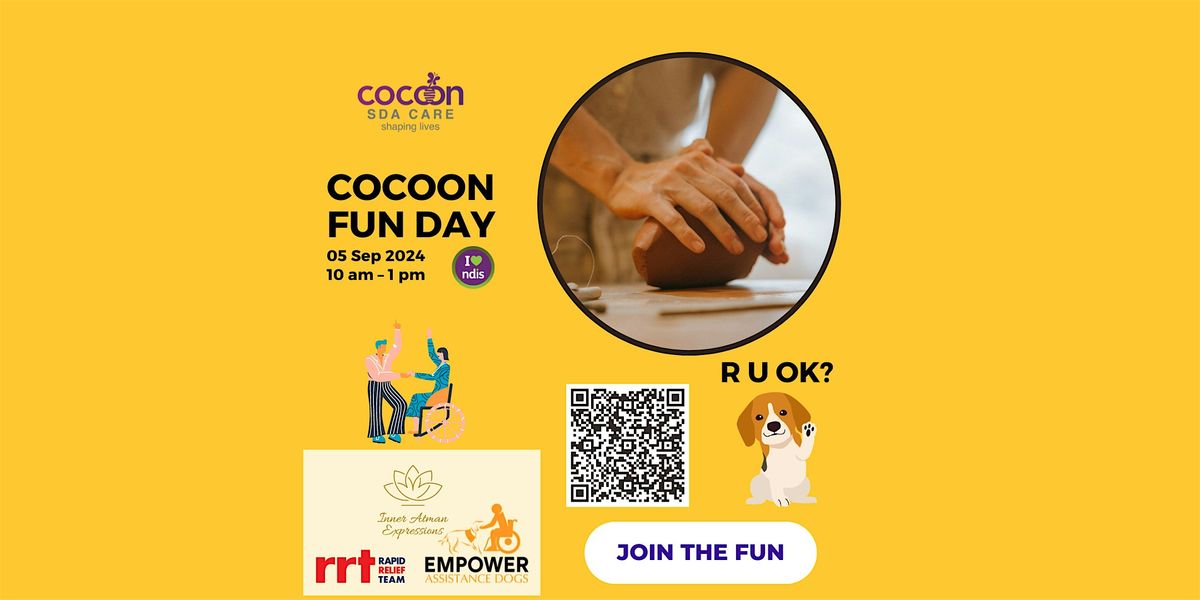 Cocoon Fun Day- Brisbane - 5th September 2024- R U OK Day Theme ...