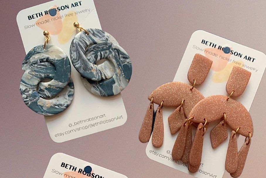 Intro to Polymer Clay Earrings w/ Beth Robson, 1121 King St, Alexandria ...