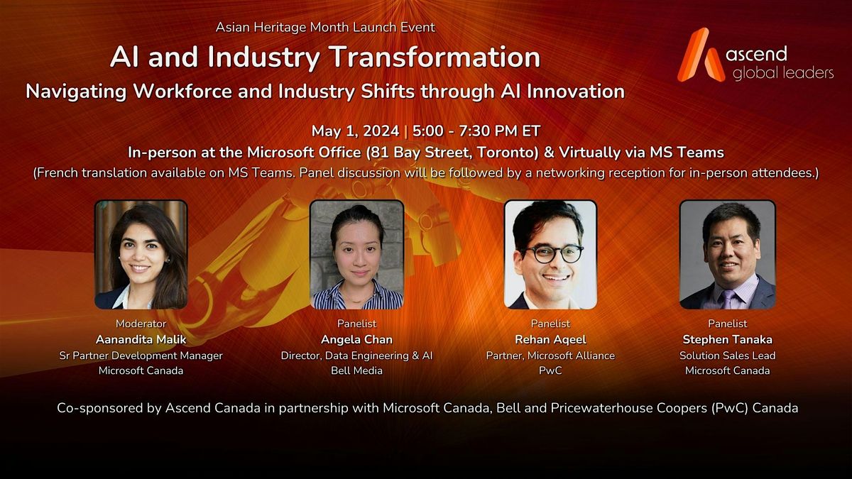 AHM 2024: Artificial Intelligence (AI) and Industry Transformation ...