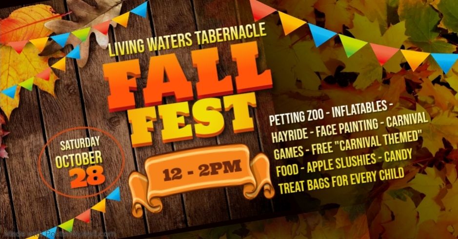 FALL FEST @ THE TAB !!, Living Waters Tabernacle Youth, Old Fort, 28 ...