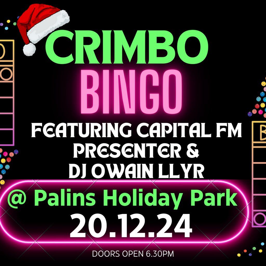 Crimbo Bingo, Palins Holiday Park, Rhyl, 20 December 2024 | AllEvents