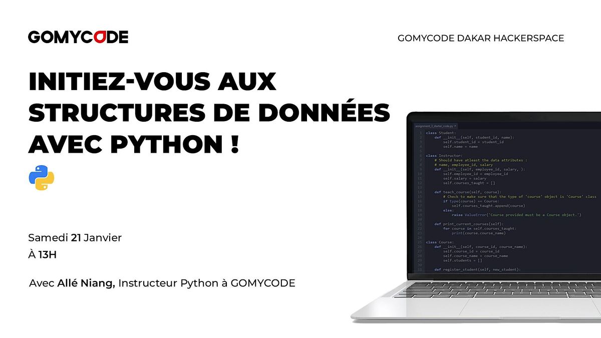 Formation gratuite: Structures de données avec PYTHON !- GOMYCODE ...
