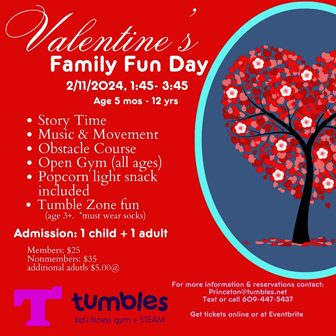 Valentines Family Fun Day - ALL AGES, Tumbles Of Princeton, 11 February ...