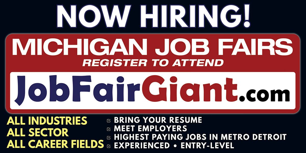 Detroit Area Job Fairs, Radisson Hotel Southfield-Detroit, 21 November ...