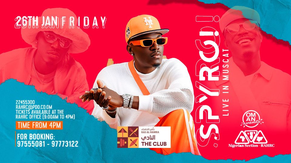 SPYRO LIVE IN MUSCAT, PDO RAS AL HAMRA CLUB, Ruwi, 26 January 2024 ...