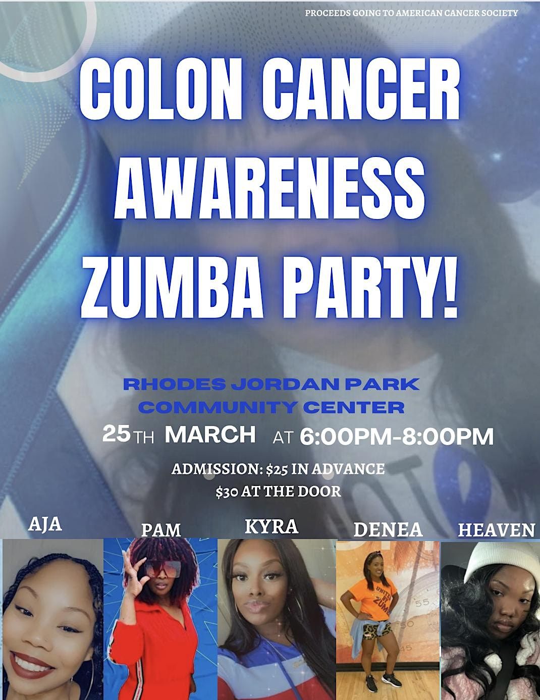 Colon Cancer Awareness Zumba Party, Rhodes Jordan Park, Lawrenceville ...