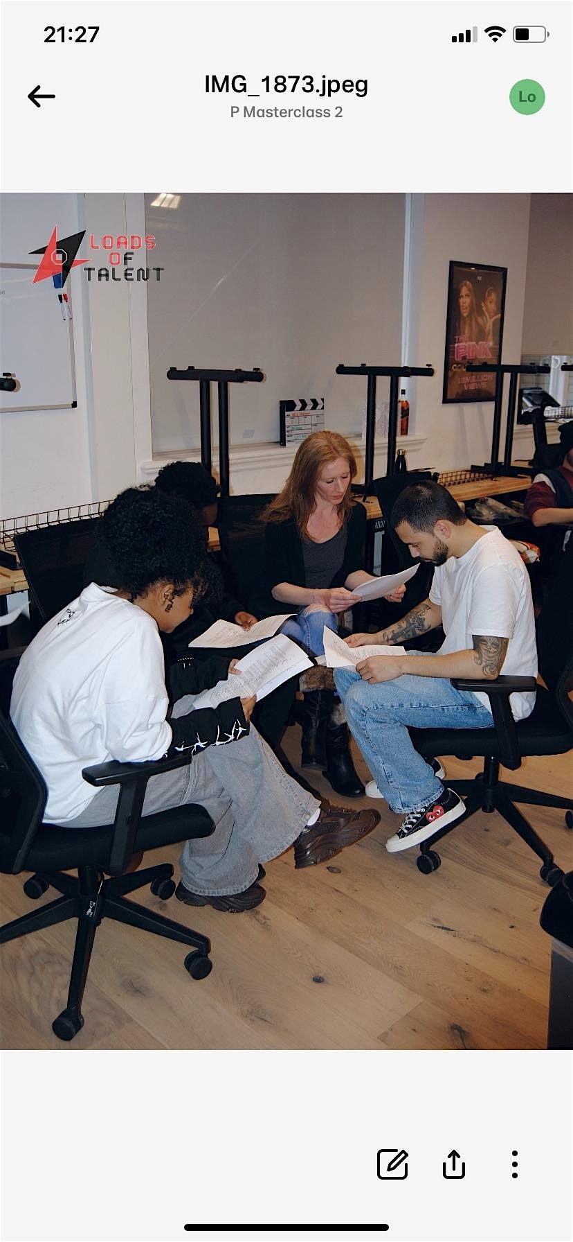 Percelle Ascott Acting Masterclass 4, Liverpool Street Station, London ...