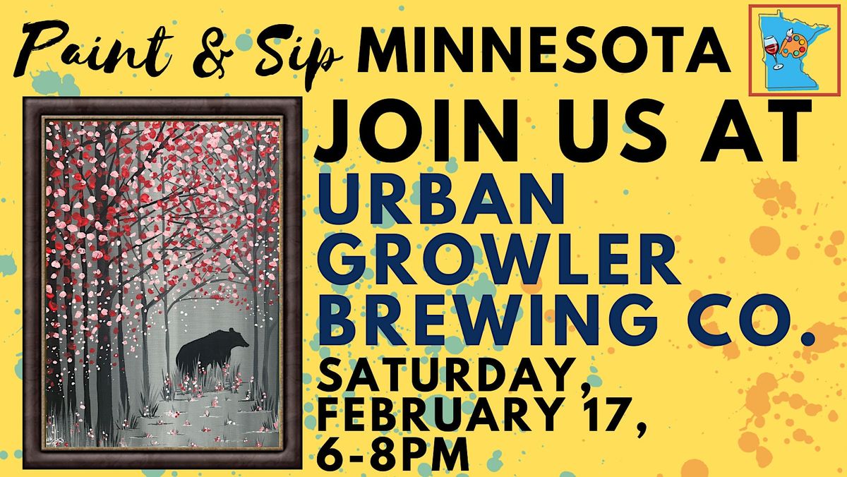 February 17 Paint & Sip at Urban Growler Brewing Company, Urban Growler Brewing Company, Saint ...