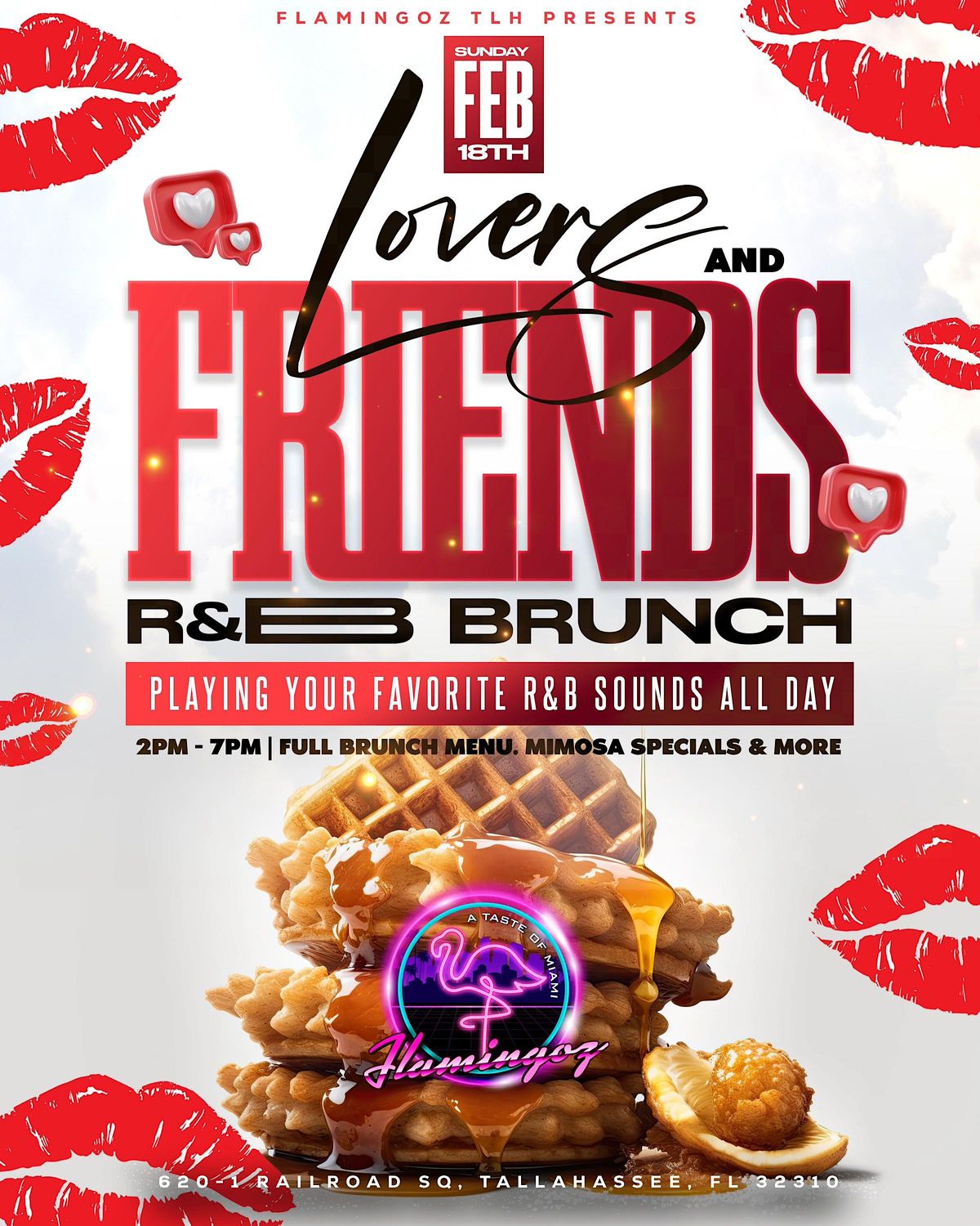 LOVERS & FRIENDS R&B BRUNCH, 620 Railroad Sq, Tallahassee, 18 February 2024 | AllEvents