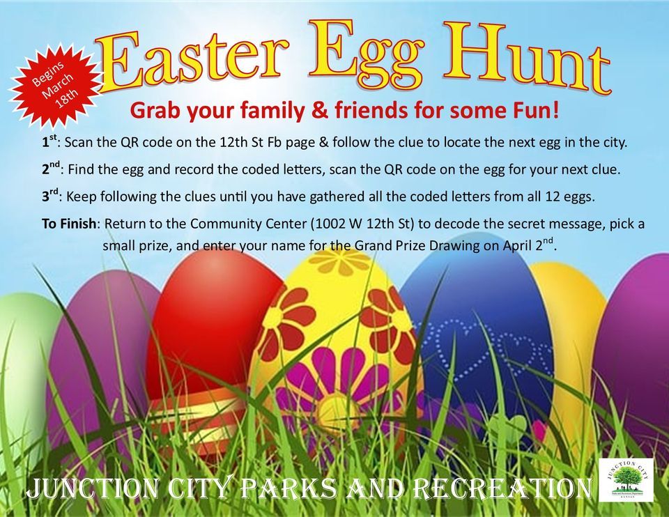 QR Easter Egg Scavenger Hunt, 1002 W 12th St, Junction City, KS, United ...