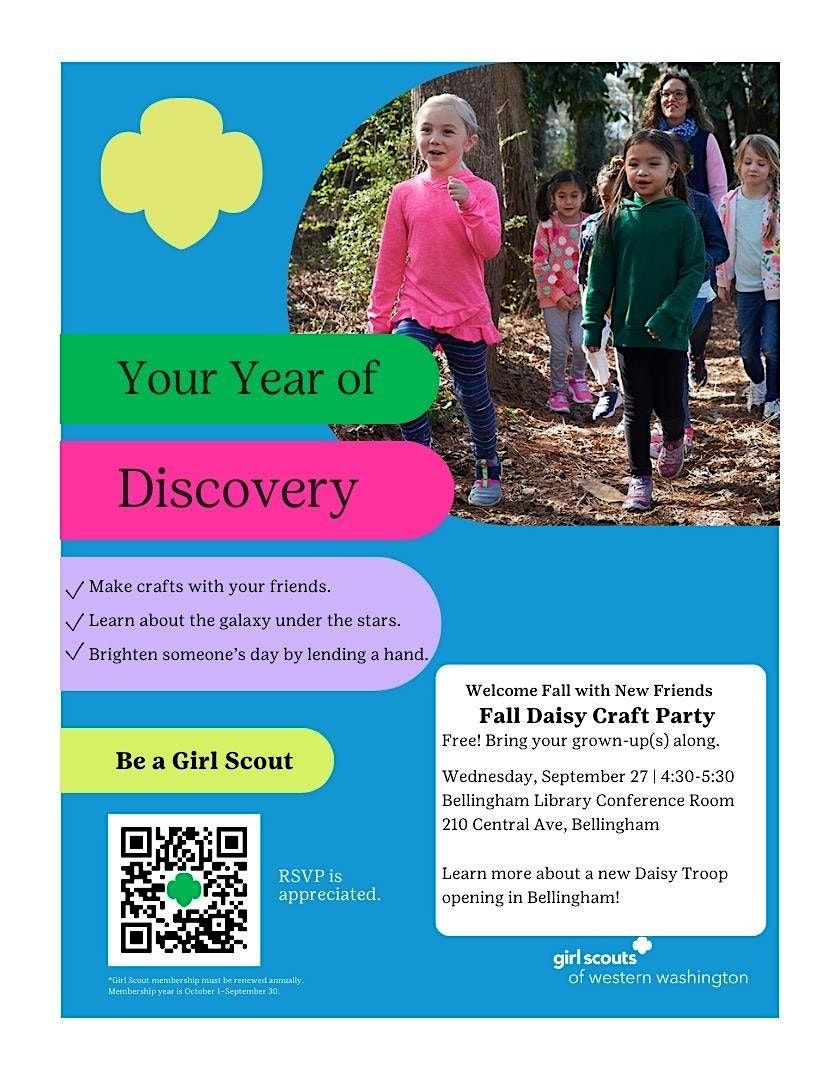 Daisy Launch Fall Craft Party with Girl Scouts, Bellingham Library ...