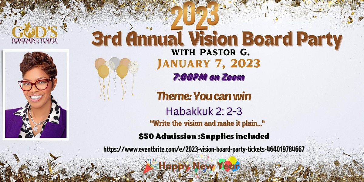 GRT 2023 Vision Board Party, January 7 2023 | Online Event | AllEvents.in