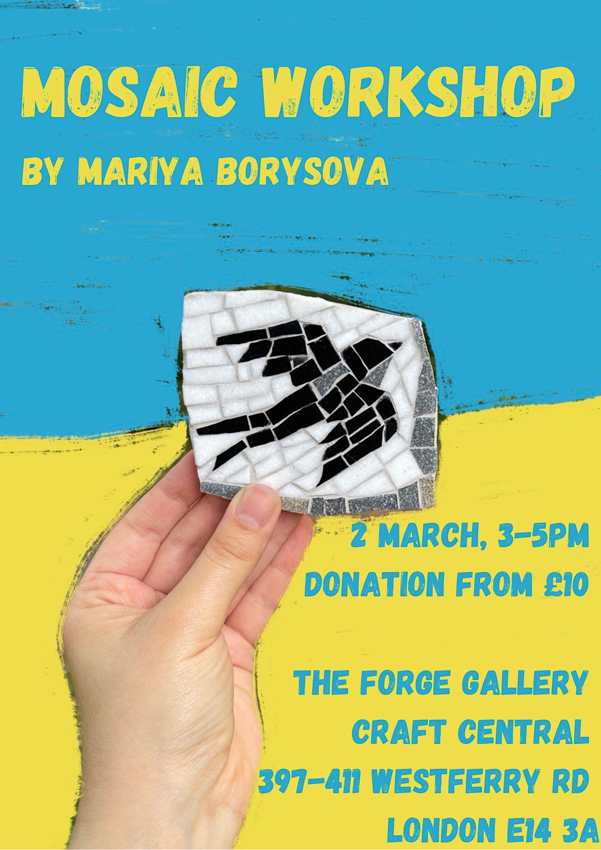 Mosaic workshop by Mariya Borysova, Craft Central/ Artist Studios in ...