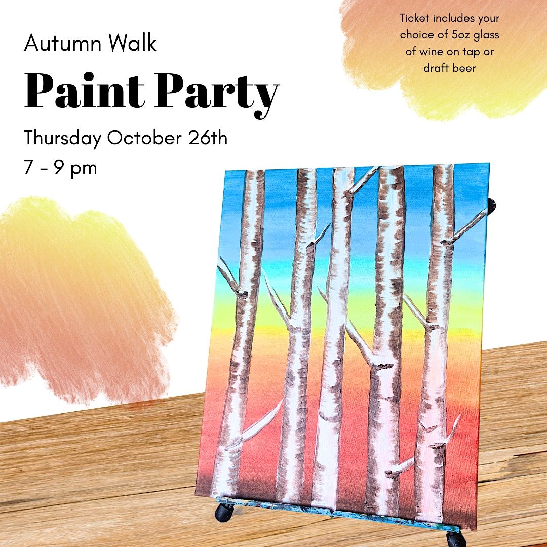 Paint Party Autumn Walk, Cork and Bean Peterborough, 26 October 2023 ...