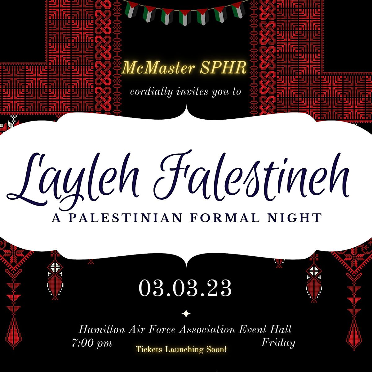 Layleh Falestineh (A Palestinian Formal Night), Hamilton Air Force ...