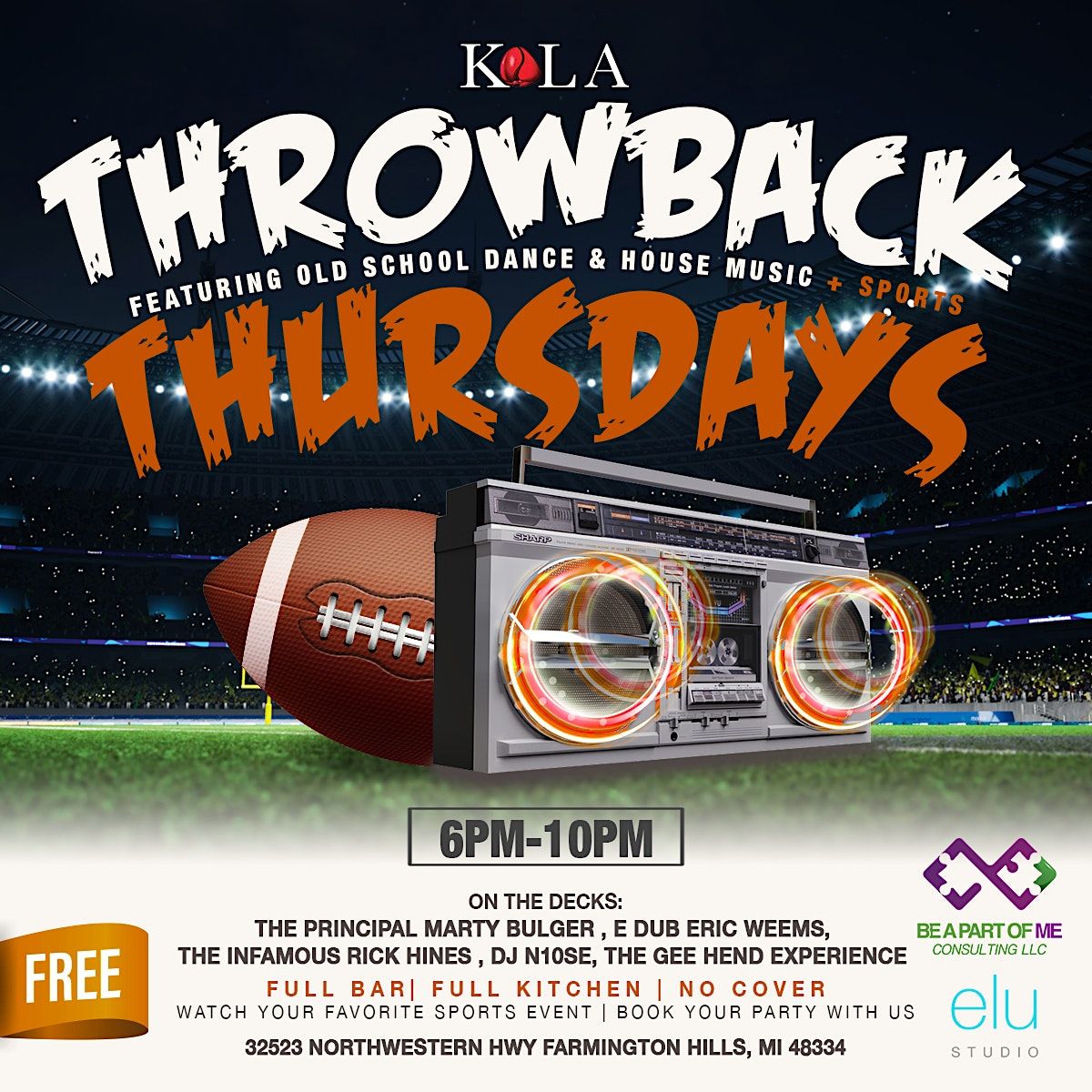 KOLA PRESENTS: Throwback Thursdays x Hoop Dreams, Kola Restaurant ...