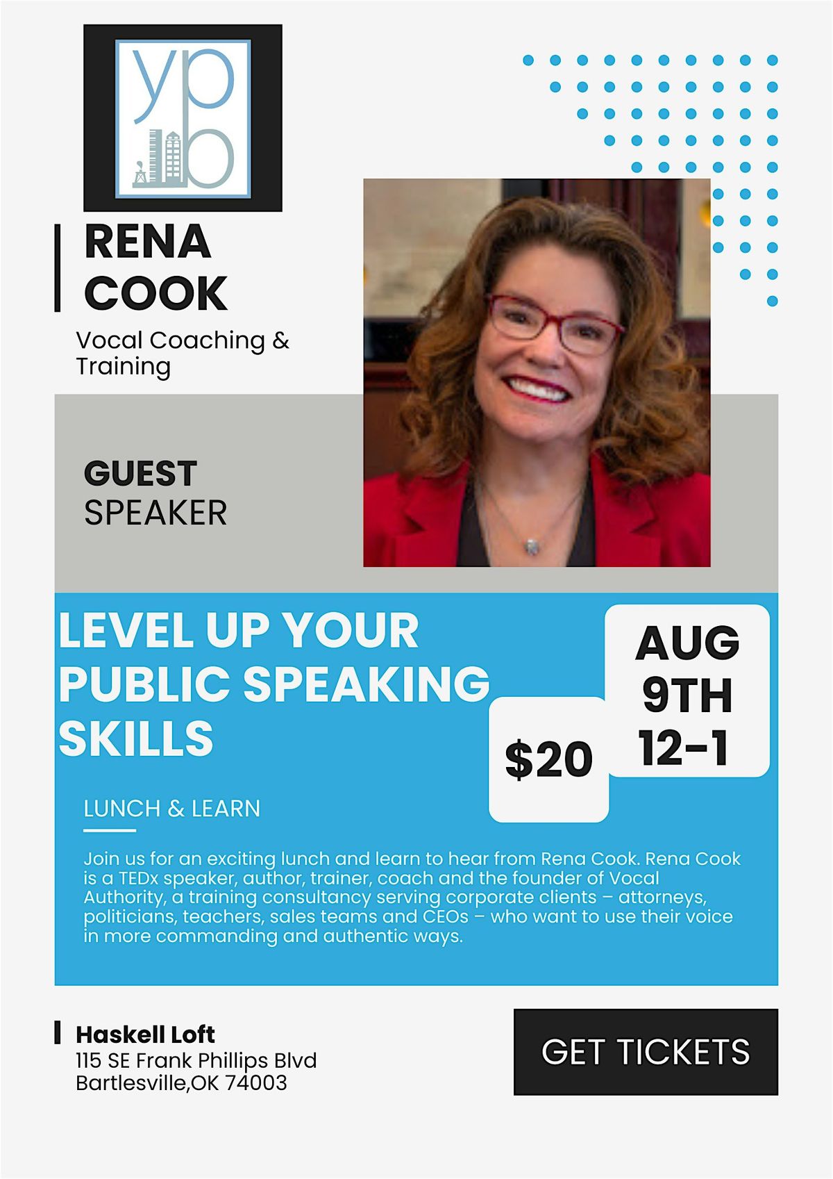 Level Up Youre Public Speaking with Rena Cook, 115 SE Frank Phillips ...
