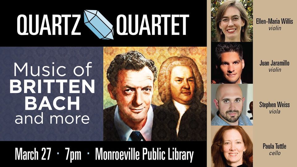 Indoor Concert: Quartz Quartet!, Monroeville Public Library, 27 March 2024 | AllEvents