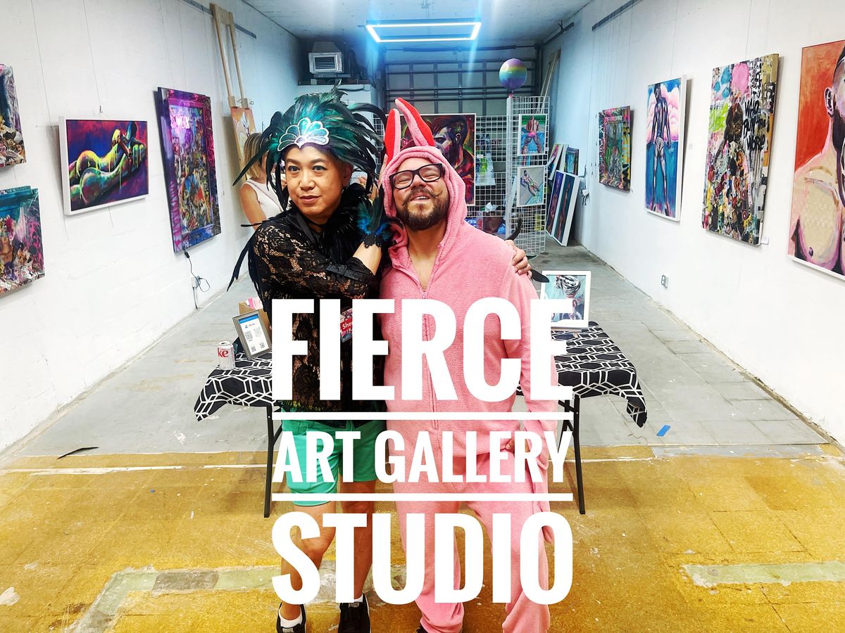 FREE ARTWALK open studio event @ fierce art gallery studio 2424 n dixie ...