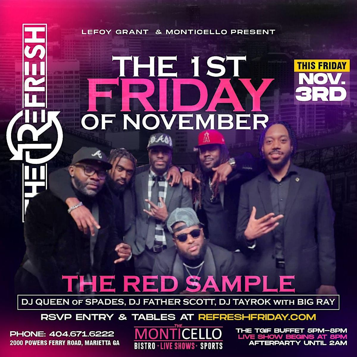 REFRESH FRIDAY: The RED SAMPLE Live + The $10 TGIF Buffet + The ...