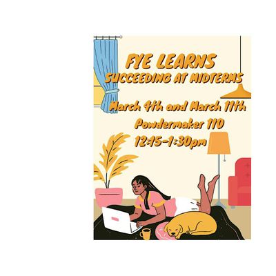 FYE Learns: Succeeding at Midterms, Queens College Powdermaker Hall ...