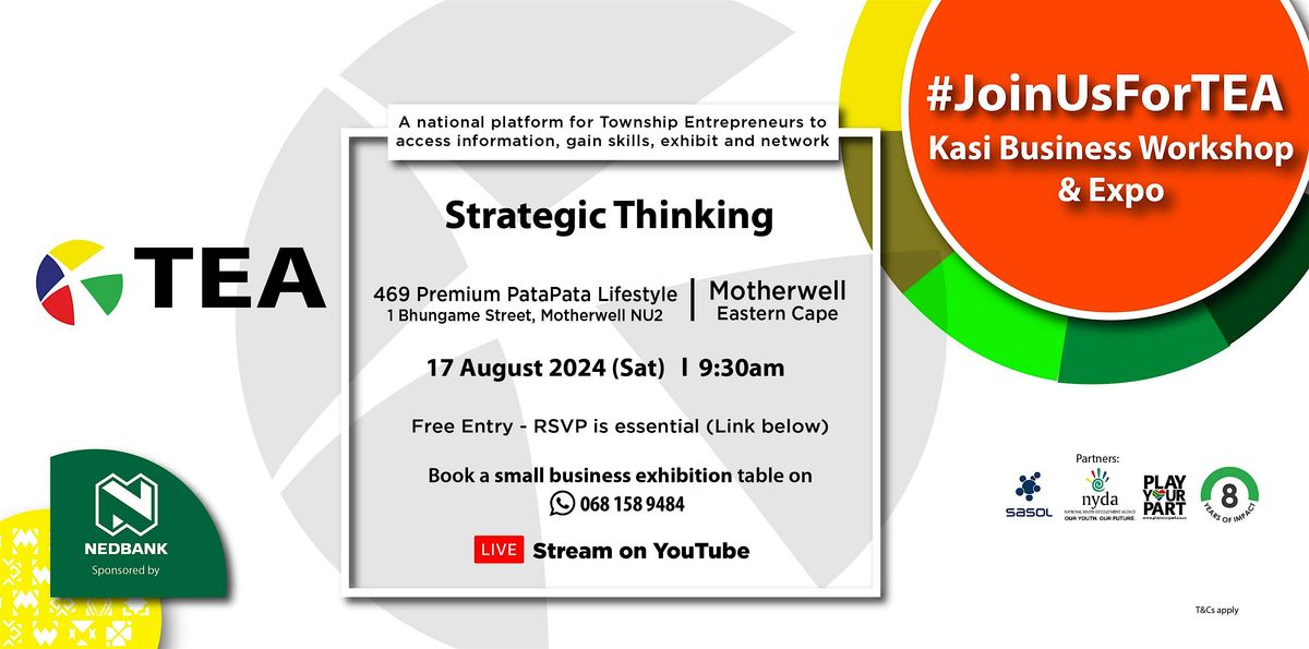 TEA Kasi Business Workshop - Motherwell, Eastern Cape, 1 Bhungane St ...
