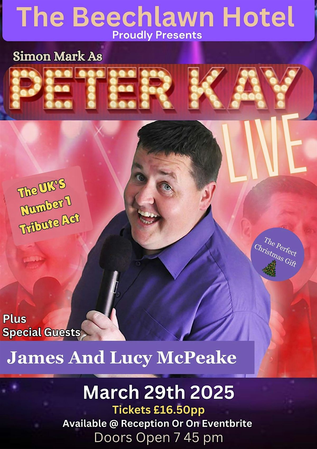 The Beechlawns Live - Simon Mark as Peter Kay plus James & Lucy McPeake ...