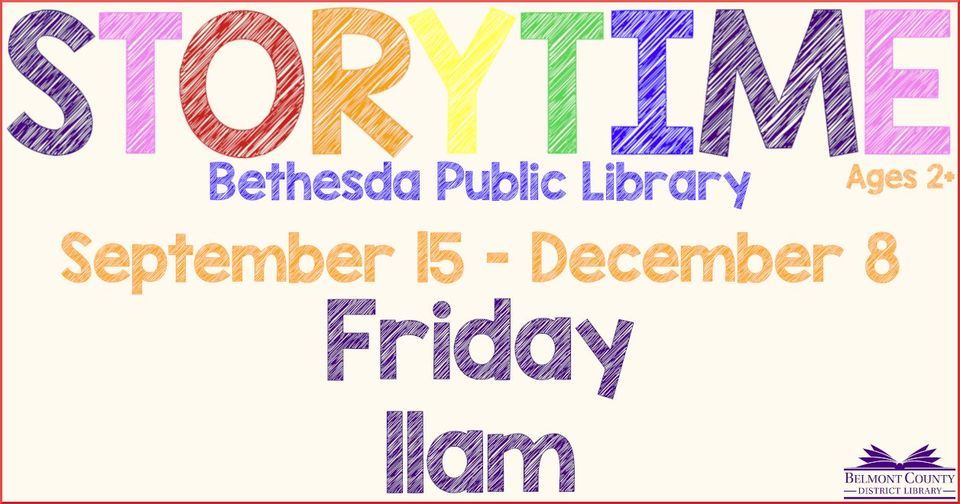 Storytime, Bethesda Public Library, 8 December 2023 | AllEvents.in