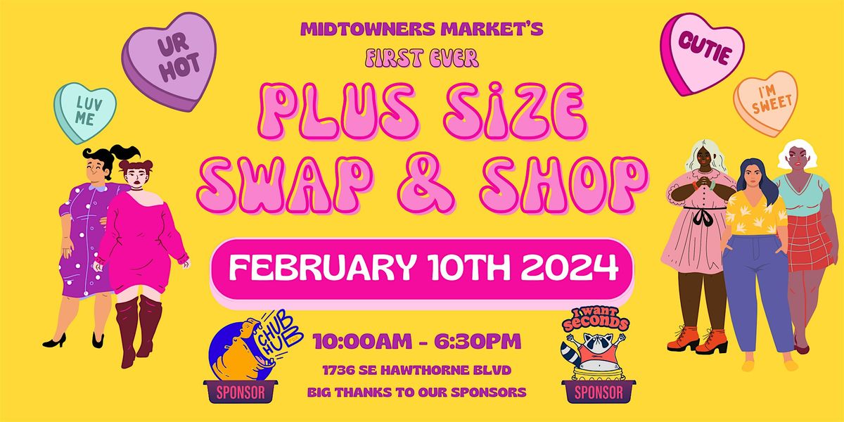 Plus Size Swap & Shop, Midtowners Market, Portland, 10 February 2024 ...