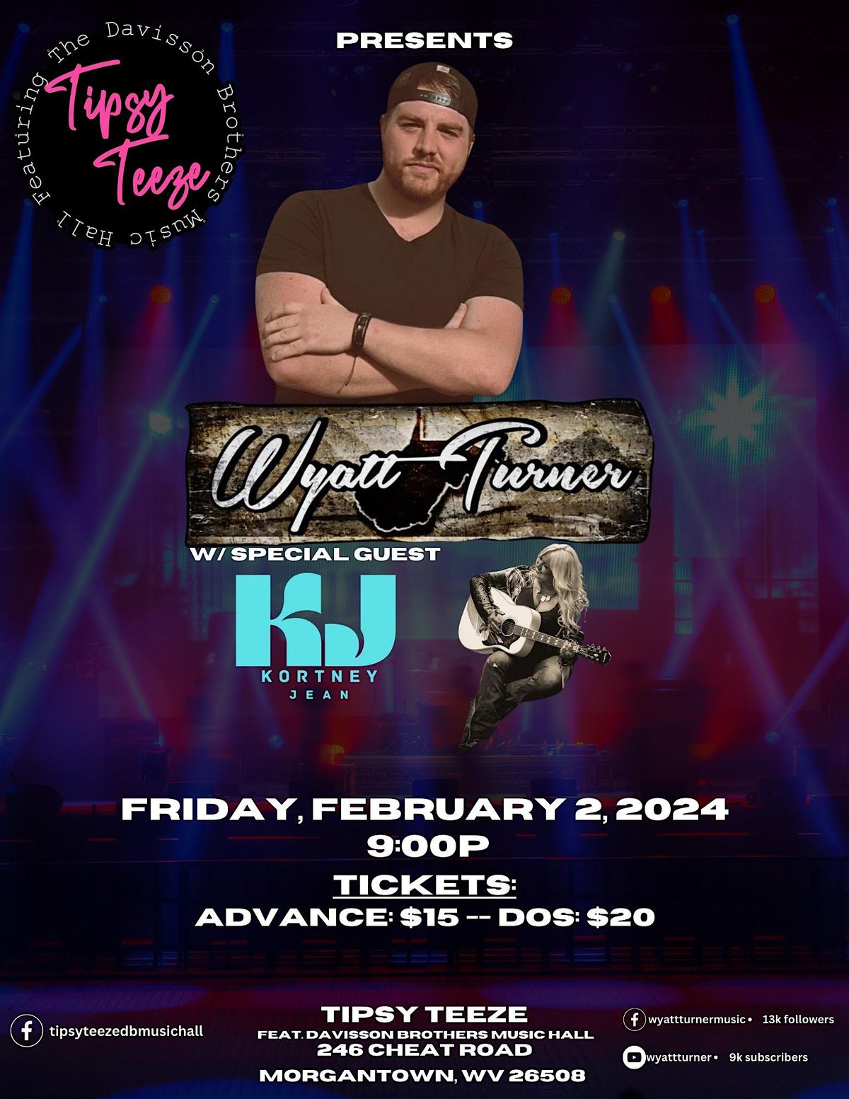 Wyatt Turner, Tipsy Teeze feat. The Davisson Brothers Music Hall, Cheat ...