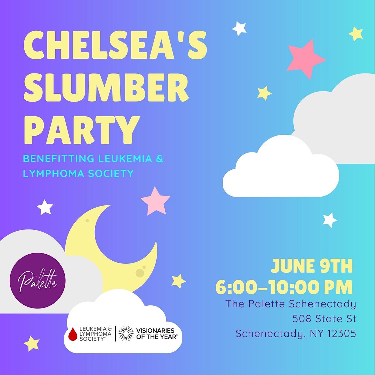 Chelseas Slumber Party at the Palette in fight for research for LLS ...