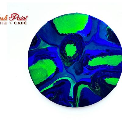 In-Studio Paint Night - Glow in the Dark Spin Art Paint Pouring, Fresh ...