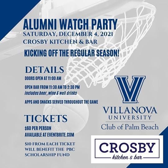 Villanova Alumni Watch Party at Crosby Kitchen and Bar, Crosby Kitchen ...