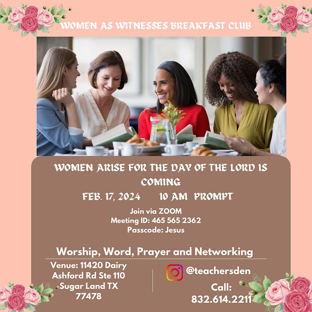 Women as Witnesses Breakfast Club, Dazzling Kids Daycare, Sugar Land ...