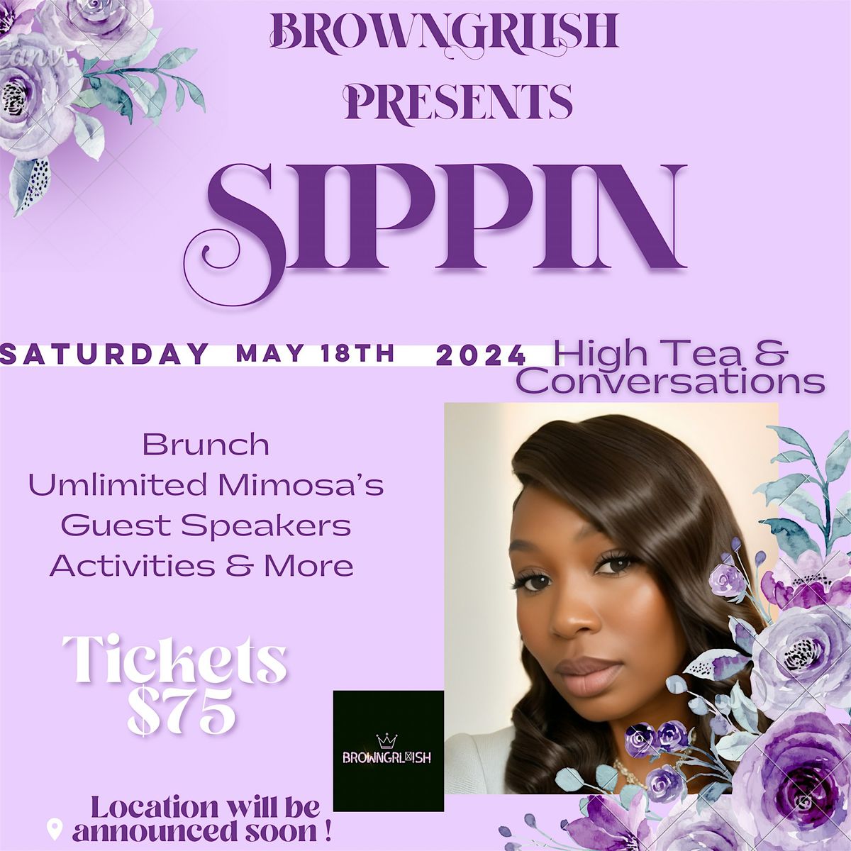 BrownGrLish presents Sippin High Tea & Conversations Brunch, One10 Creative, Amityville, 18 May ...
