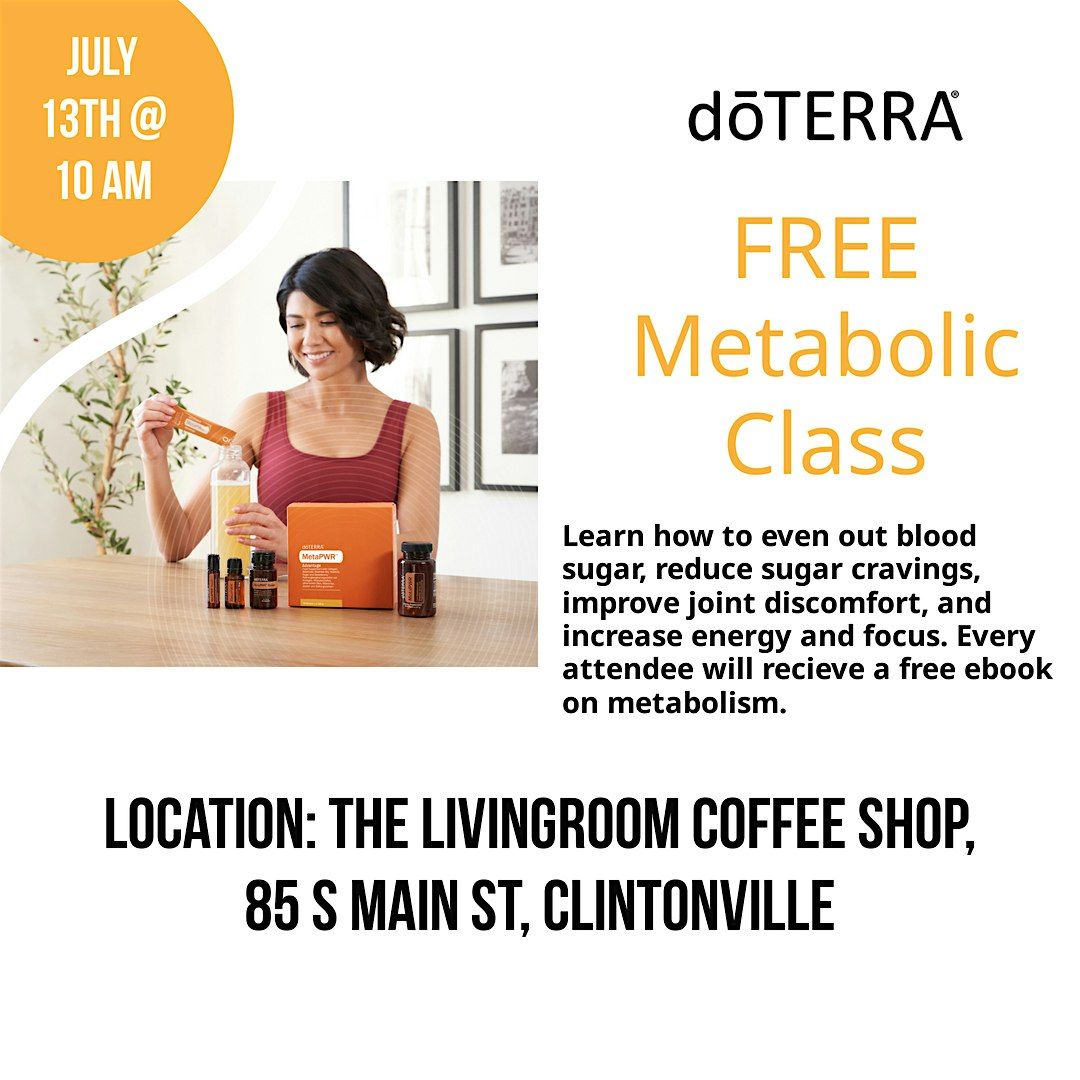 FREE Metabolism Class, The Living Room Coffee Shop & Vintage Decor, LLC ...