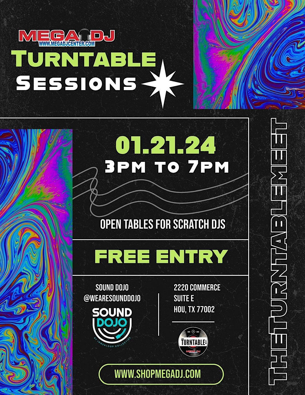 Mega DJ Center Turntablist Meetup Sessions, Sound DoJo, Houston, 21 ...