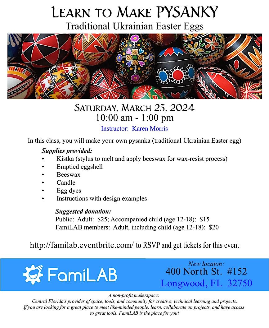 Learn To Make Pysanky - Traditional Ukrainian Easter Eggs, 400 North St ...
