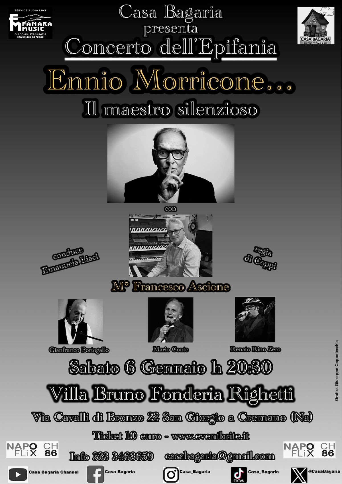 Concerto dellEpifania - Ennio Morricone... il maestro silenzioso, Villa ...
