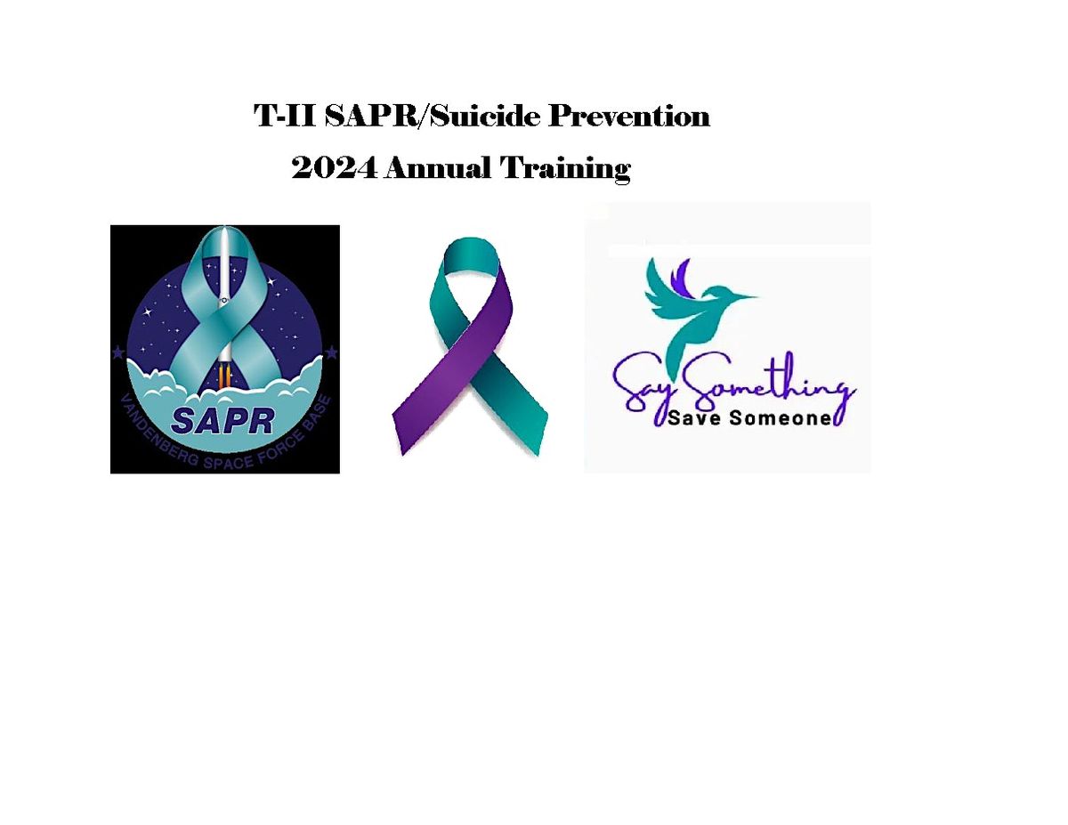 2024 T-II SAPR/SP Annual Training, 20 August 2024 | AllEvents.in