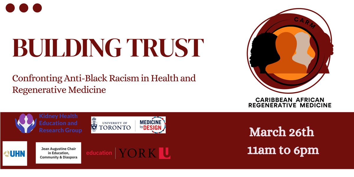 Building Trust: Confronting Anti-Black Racism in Health and Regen ...
