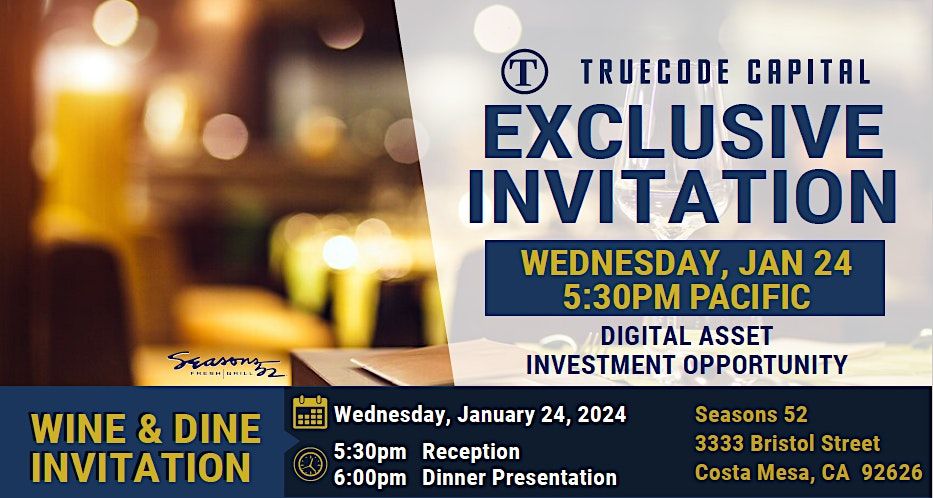 Exclusive Invitation: TrueCode Capital Fund Presentation, Seasons 52 ...