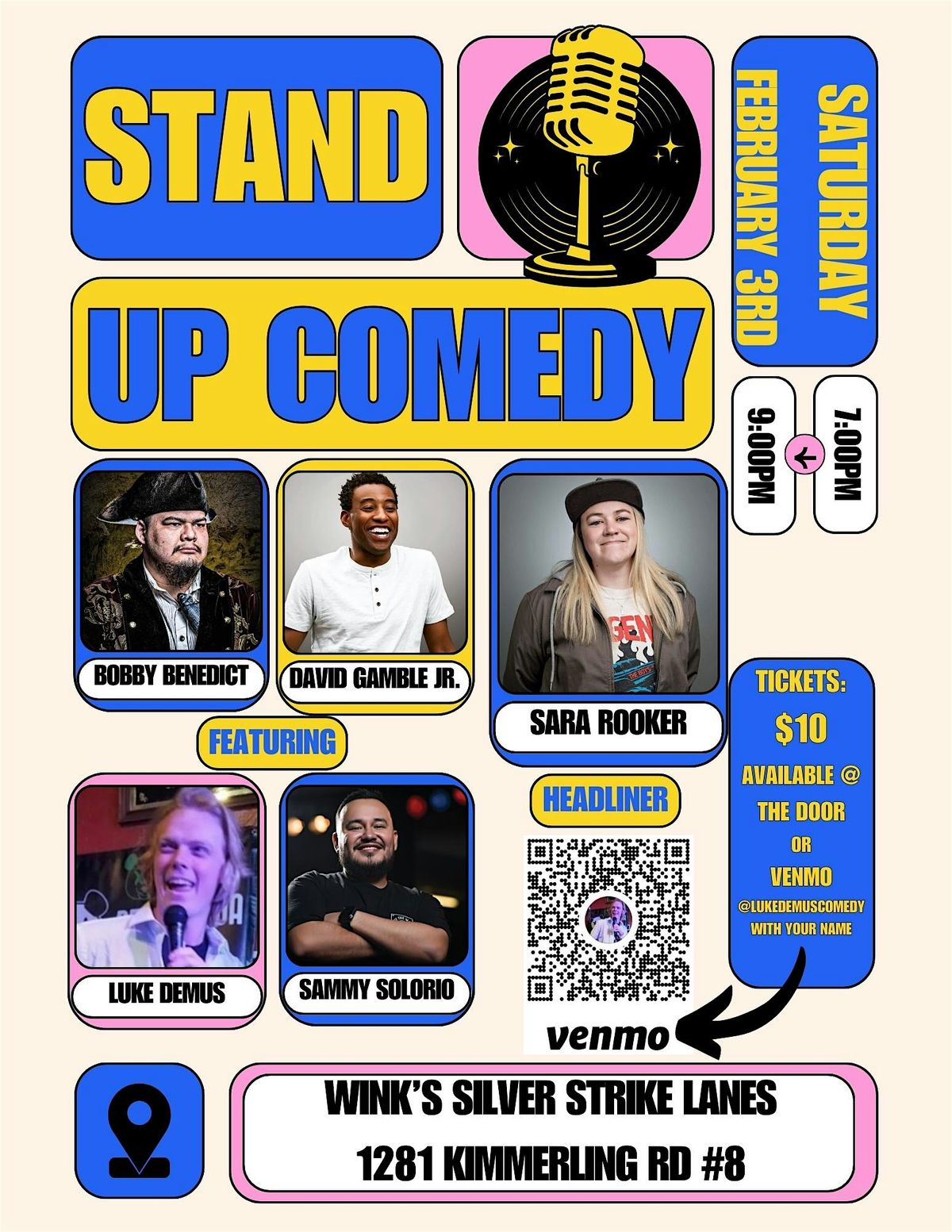 Stand Up Comedy @ Wink’s Bar in Silver Strike, Wink's Silver Strike ...