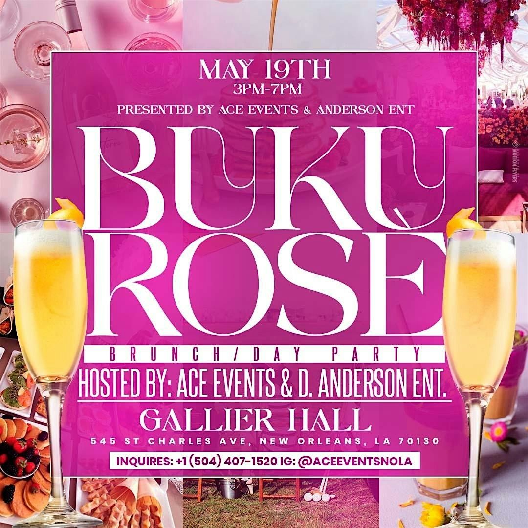 “Buku Rose” Brunch/Day Party, Gallier Hall, New Orleans, 19 May 2024 ...